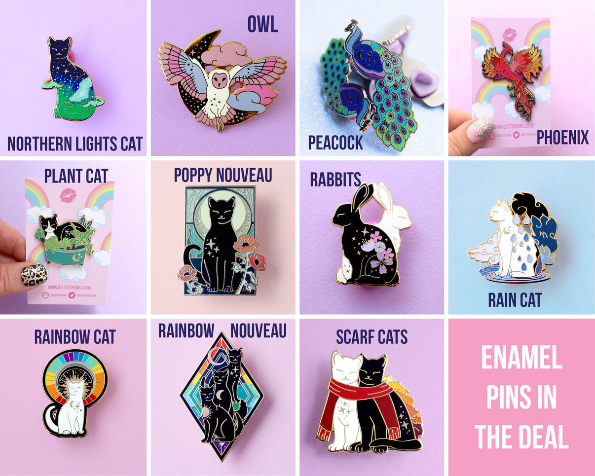 2 pin deal – Glitter Punk