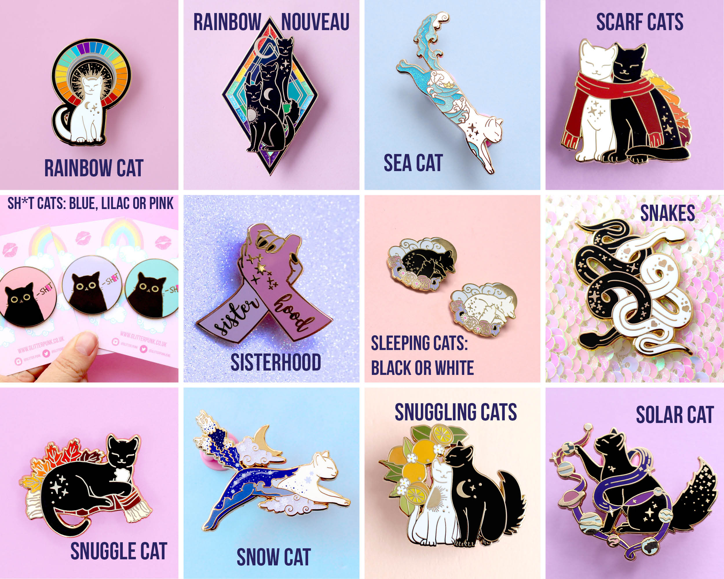 2 pin deal – Glitter Punk