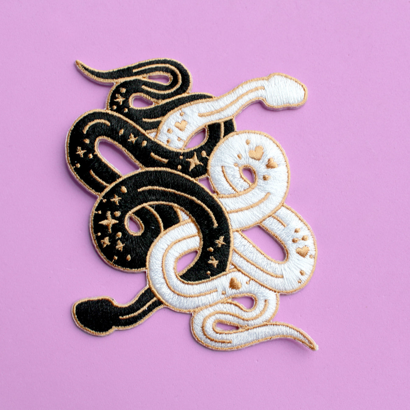 Snakes Iron-on patch – Glitter Punk