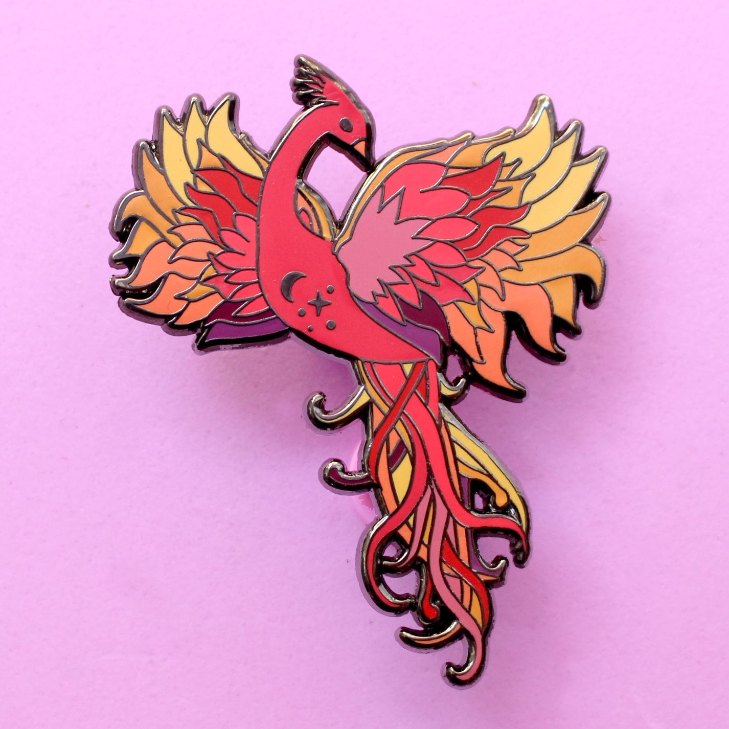 Phoenix pin – Glitter Punk