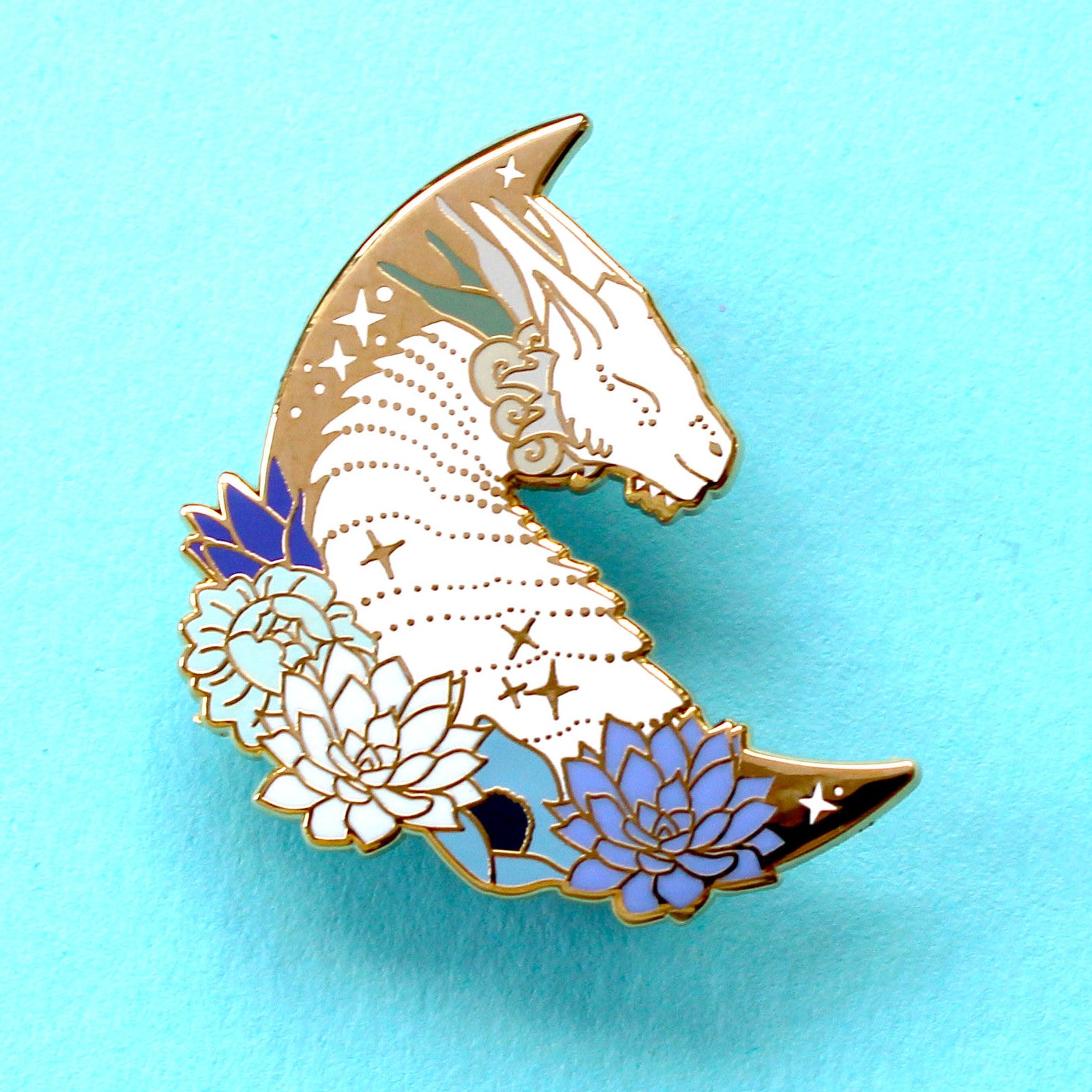 Dragon enamel pin – Glitter Punk