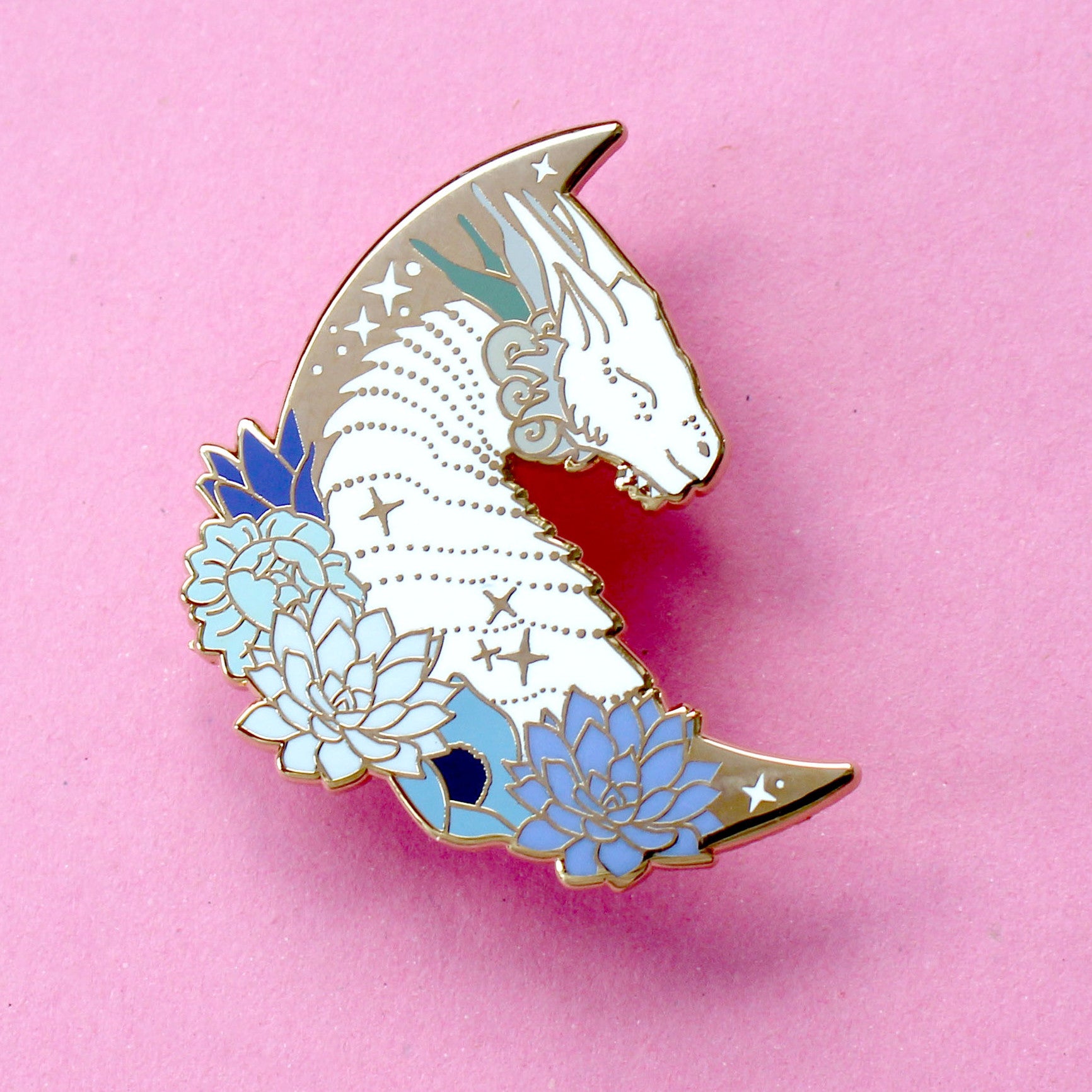 Dragon enamel pin – Glitter Punk