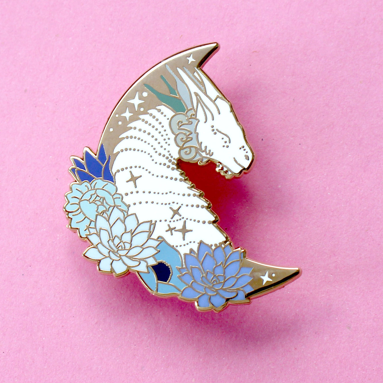 Dragon enamel pin – Glitter Punk