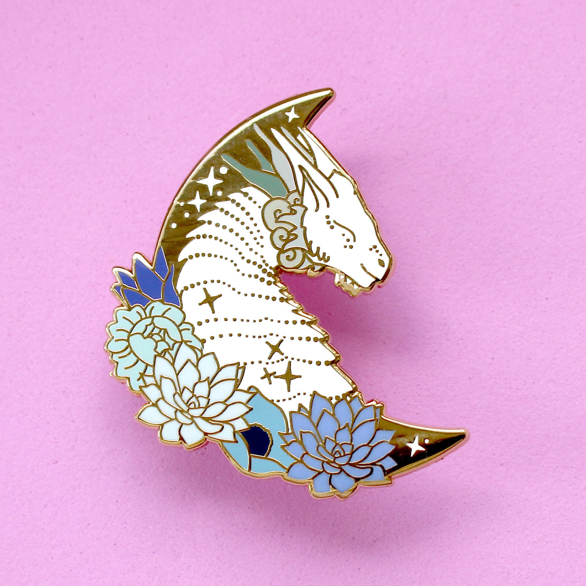 Dragon enamel pin – Glitter Punk