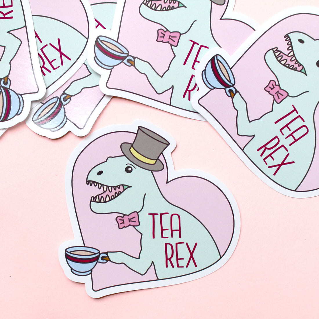 Tea Rex Sticker – Glitter Punk